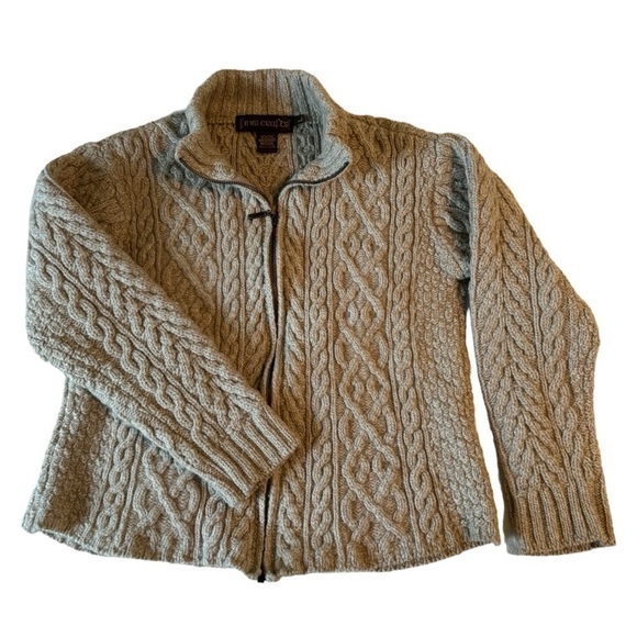 Inis Crafts | Shirts & Tops | Inis Crafts Irish 0 Wool Zipup Sweater ...
